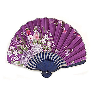 Advanced Japaness Style Hand Fan - Purple Color
