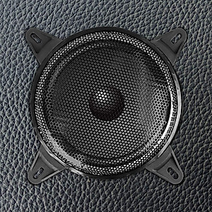 X AUTOHAUX 12 Inch Car Audio Speaker Sub Woofer Subwoofer Metal Black Waffle Grill Cover Protector with Rubber Edge and Clips 2 Pcs