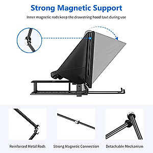 NEEWER Teleprompter X14 with RT-110 Remote & APP Control (Bluetooth Connection via NEEWER Teleprompter App), Portable No Assembly Compatible with iPad Android Tablet, Smartphone, DSLR Camera