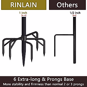 RINLAIN Patio String Lights Poles for Outdoors 2 Pack, 100 Inch Heavy Duty Designed String Light Pole to Use Your Garden, Backyard, Patio, Wedding, Party, Birthday Decorations