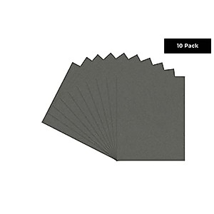 Charcoal Grey 11x14 Backing Board - Uncut Photo Mat Board (10-Sheets)
