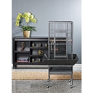 Prevue Pet Products 3351BLK Park Plaza Bird Cage, Black Hammertone, Small