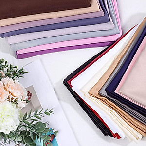 uxcell Standard Satin Pillowcase with Zipper, Super Soft and Luxury, Silky Pillow Cases Covers Set of 2, 21"x27", Brown