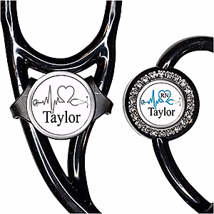 Personalized Doctor Stethoscope Name Tag for Littmann | Customized Adjustable Id Gift for Nurse | Fits All Stethoscopes