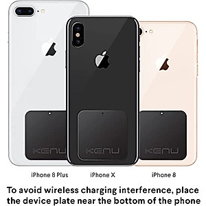 Kenu Airframe Magnetic Phone Car Mount for Air Vent - Portable Mobile Holder - 360 Degree Rotation - 6 Powerful Magnets with 1 Reusable Steel Plate - Use with Latest iPhones, Samsungs, and Androids