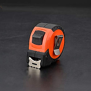 Edward Tools Harden Pro Measuring Tape 25 FT- Quick Retractable Measuring Tape Standard and Metric - Centimeters and Inches - Quick Mark Blade - Heavy Duty Rubber Shock Proof Case - Belt Clip