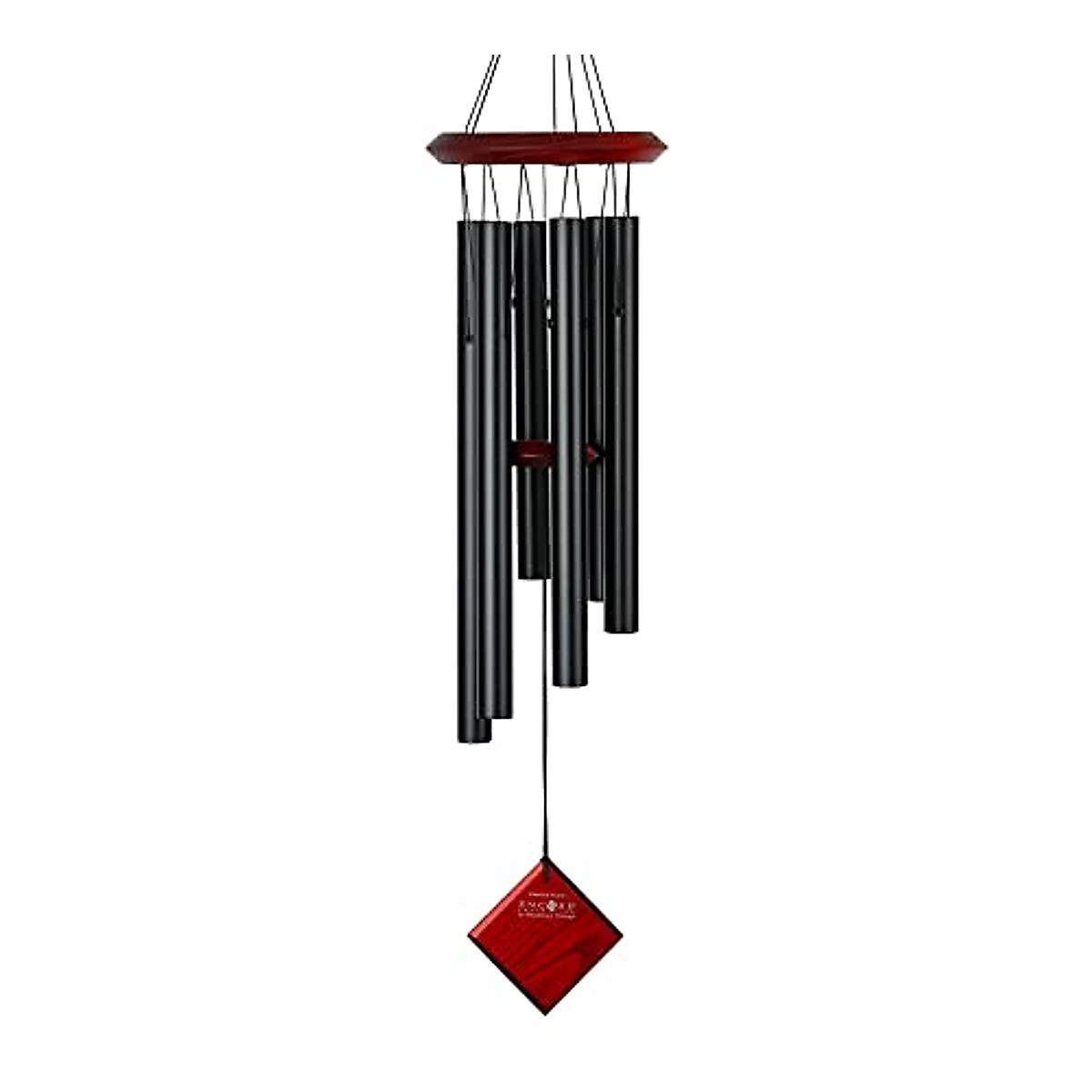 Woodstock Chimes Encore Collection, Chimes of Pluto, 27'' Black Wind Chimes for Outdoor, Patio, Home or Garden Décor (DCK27)