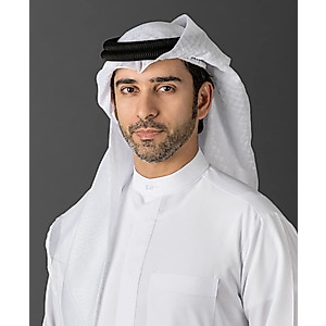 HOMELEX Keffiyeh Arab Head Scarf for Men Sheikh Muslim Turban Saudi Dubai Headwear