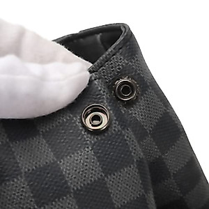 Teslawi Fashion PU leather schoolbag laptop bag leisure business travel multi-functional backpack, college schoolbag (Black)