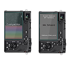 Mr.Shield [3-Pack] Screen protector for Sony Alpha A6600 A6100 A6400 A6000 A5000 A6300 NEX-7 NEX-3N NEX-5 NEX-6L [NOT for a6500/a5100] [Tempered Glass] [9H Hardness] Screen Protector
