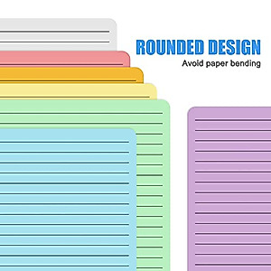 Alopuxi Spiral Notebook, Colored Lined College Ruled Paper, 105 Sheets/210 Pages, 6" x 8.5"