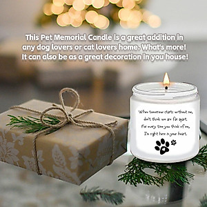 Dog Memorial Gifts for Loss of Dog, Dog Bereavement Gifts, Loss of Dog Sympathy Gift, Pet Memorial Gifts for Dogs Cats, Dog Passing Away Gifts, Pet Loss Gifts, Sympathy Candle Gift for Friends Familes