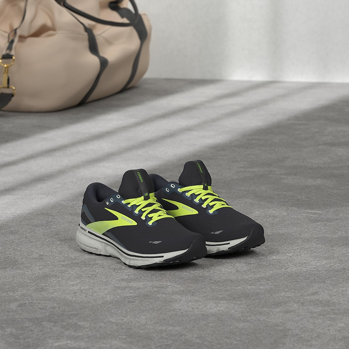 Brooks Men's Ghost 15 Neutral Running Shoe - Peacoat/Nightlife/Grey - 11 Medium