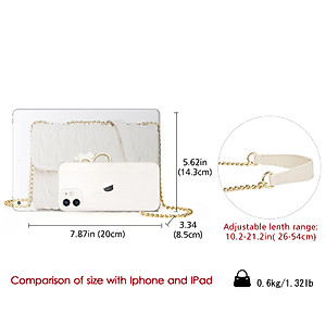 LAORENTOU Vegan Leather Crossbody Bags for Women Heart Shaped Magnetic Buckle Shoulder Bag Purse for Ladies（white