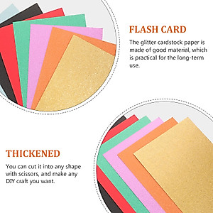 EXCEART 10 Sheets Diy Material Diy Supplies Card A4 Paper Flash