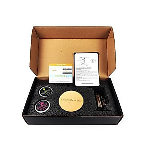 DolcheMercato Cocktail Smoker Kit with Torch – 4 Flavors Wood Chips Bourbon, Whiskey Smoker Infuser Kit, Old Fashioned Drink Smoker Kit (No Butane/Fuel)