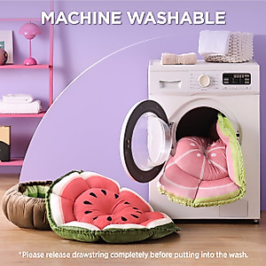 Lesure Cat Beds for Indoor Cats - Washable Cute Cat Beds with Versatile Dual-Use Design, Reversible Donut Pet Bed for Puppy and Kitten, 21x21x7 Inches