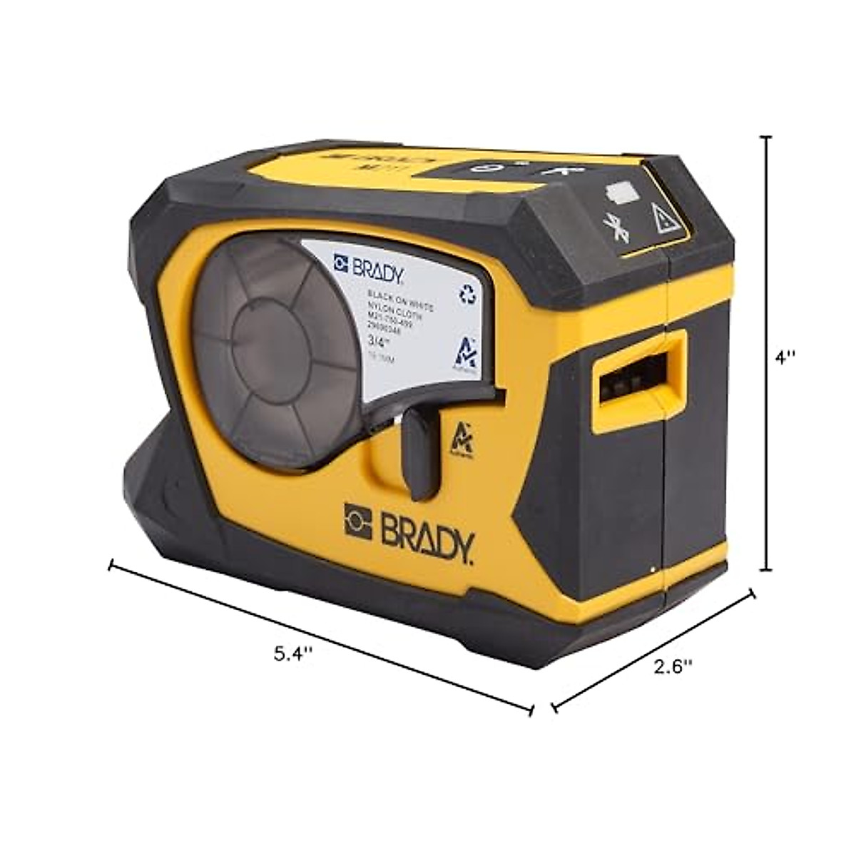 Brady M211 Portable Bluetooth Label Printer Kit (M211-KIT), Yellow/Black
