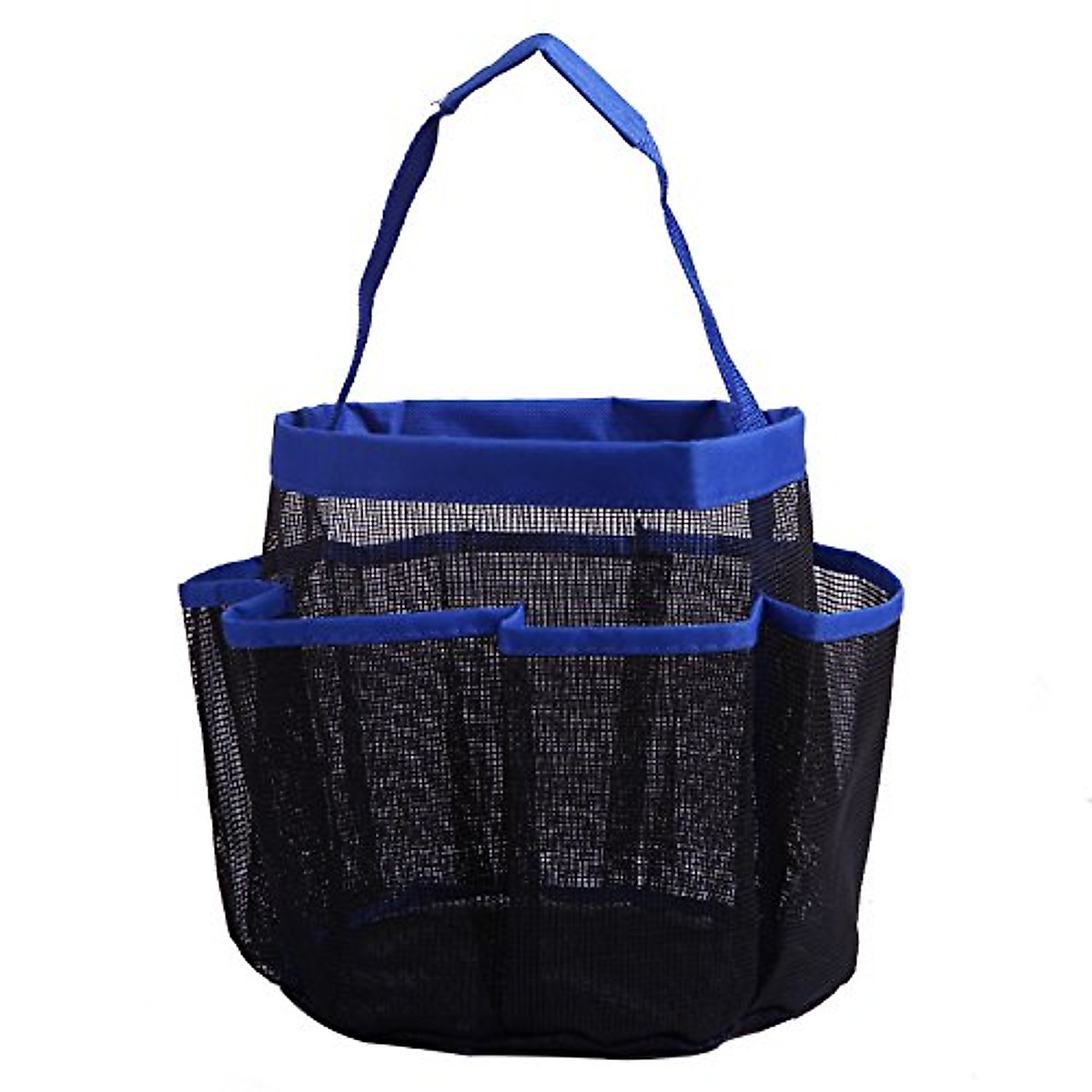 HDE Shower Caddy Mesh Bag College Dorm Bathroom Carry Tote Hanging Organizer (Blue)