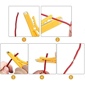 Mini Wire Stripper 3 Pcs Network Wire Stripper Punch Down Cutter for Network Wire Cable, RJ45/Cat5/cat6 Data Cable, Telephone Cable and Computer UTP Cable