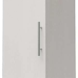 SystemBuild Camberly 60" Tall Storage Cabinet, Ivory Oak