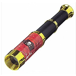 Amscan 840853 Black Pirate Spyglass Telescope, 1 Piece Black/Brown, 12"