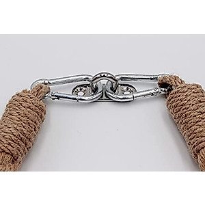 Funerom Metal Joint Hemp Rope Vintage Design Toilet Paper Roll Holder - Wall Mounted Toilet Tissue Holder - with Screws