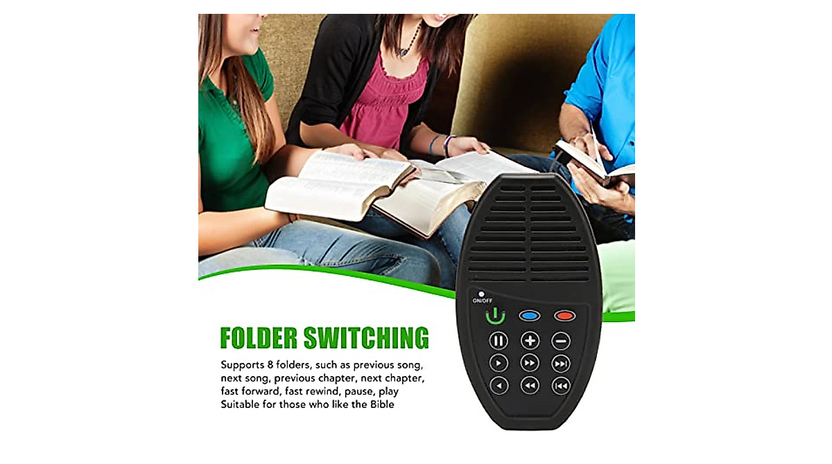 Solar Portable Bible Reader | 4G Capacity & Adjustable Volume