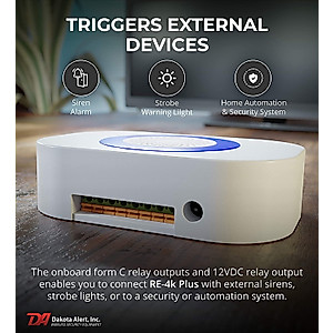 Dakota Alert Driveway Alarm Sensor - DCPA-4k Plus Driveway Alarms Wireless Outside Weatherproof Alert System, 1-Mile-Long Range Sensors, Receiver & Vehicle Detecting Probe Transmitter & 50' Wire