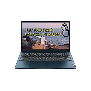 Lenovo Ideapad 5i 15.6" FHD (1920 x 1080) Touchscreen Laptop, Intel Core i5-1135G7 Quad Core 11th Gen. Up to 2.4 GHz, 8GB RAM, 256GB SSD, Bluetooth, HDMI, Win 10 Home, Blue