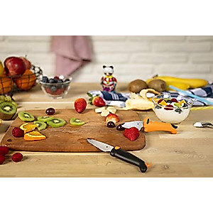 Kuhn Rikon "Kinder kitchen" Knife Set (Set of 2), Black/Orange