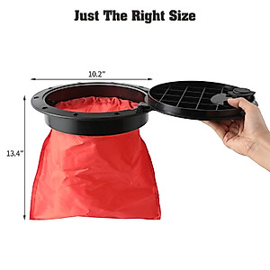 Anndason 8'' Black Deck Plate Kit Deck Hatch with Storage Bag for Fishing Kayak Boating