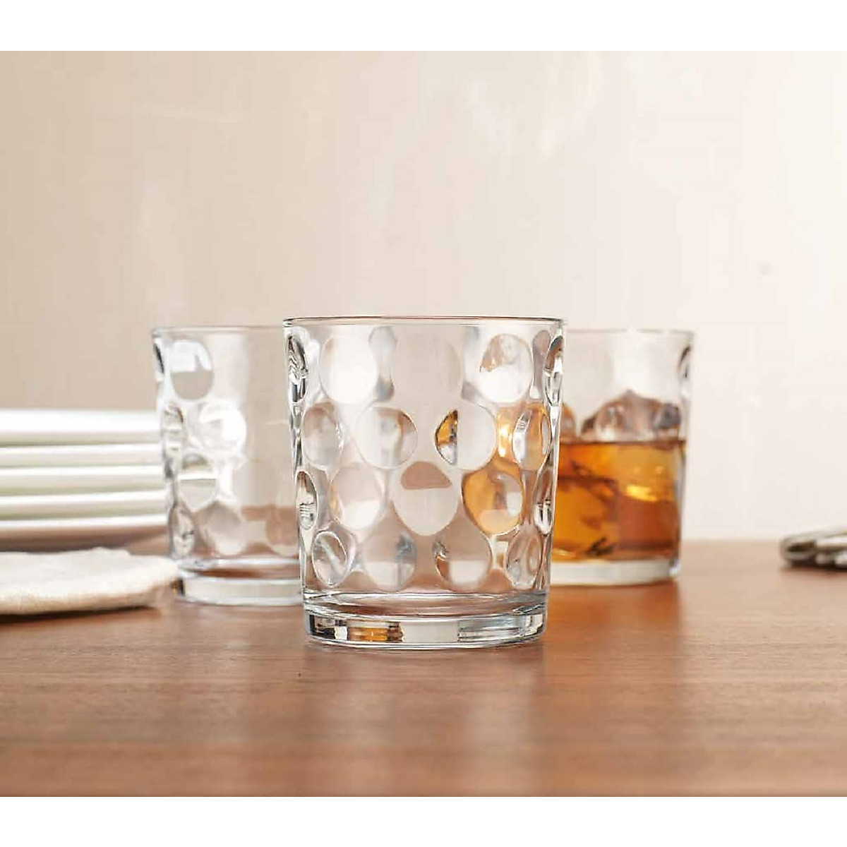Glaver's Whiskey Glasses 13 oz. Barware Set of 4 Old Fashioned Glasses for Whisky, Scotch, Bourbon, Liquor, and Cocktails.