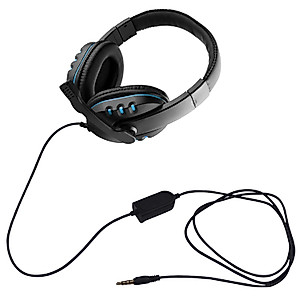 DaKuan 3.5mm Gaming Headset, Over Ear Noise Isolating Headphone with Mic and Volume Control,Compatible with Laptop, PC, PS4, Xbox One Controller, Bonus with Extra 3.5mm Adapter