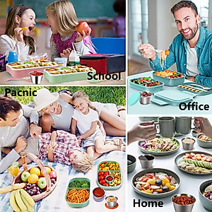 HOMMES Salad Dressing Container to Go, 6x2.4 oz Large Containers with Lids, Reusable Sauce Containers for Lunch Box, 18/8 Stainless Steel Condiment Cup, Easy to Open, Leakproof Dipping Sauce Cups