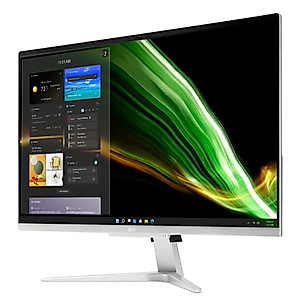 Acer Aspire C27-1655-URi3 AIO Desktop | 27" Full HD IPS Display | 11th Gen Intel Core i3-1115G4 | Intel UHD Graphics | 8GB DDR4 | 512GB NVMe M.2 SSD | Intel Wireless Wi-Fi 6 | Windows 11 Home,Black