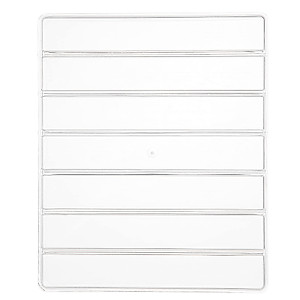 Clear Makeup Organizer, Ocira 7-Compartment Eyeshadow Palette Organizer BPA-Free Plastic For Countertop Vanity & Drawer