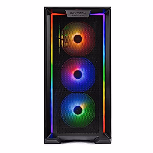 Skytech Gaming Nebula Gaming PC Desktop – Intel Core i3 12100F 3.3 GHz, NVIDIA GTX 1650, 500GB NVME SSD, 16GB DDR4 RAM 3200, 600W Gold PSU, 11AC Wi-Fi, Windows 11 Home 64-bit,Black