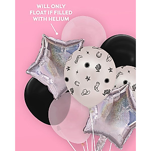 xo, Fetti Party Western Balloon Set | 20 pcs | Printed Rodeo Bachelorette Decorations, Ranch Birthday Party Decor, Cowgirl Photo Backdrop, Cowboy Kids Bday Supplies
