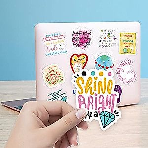 300PCS Motivational Sticker, Inspirational Words Stickers for Teens Adults Students Teacher Employees Vinyl Encouraging Positive Affirmation Stickers for Water Bottles Laptop Decals Scrapbook Journal