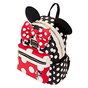 Loungefly Disney Minnie Rocks The Dots Classic Mini Backpack