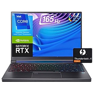 Acer - Predator Triton 300 SE 14“ WUXGA 0.70" Thin Creator/Gaming Laptop Intel 14-Core i7-12700H 400 nits NVIDIA GeForce RTX 3060 165Hz Wi-Fi 6E AX1675 Win11 W/Mouse Pad (16GB RAM | 1TB PCIe SSD)