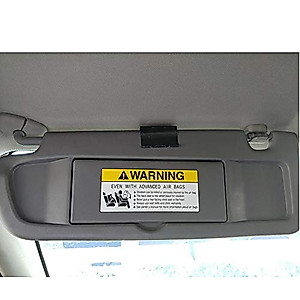 Dasbecan Atlas Gray Left Driver Side Sun Visor Compatible with Honda Civic 2006-2011 Replaces# 83280-SNA-A01ZA 83280-SNA-A01Z