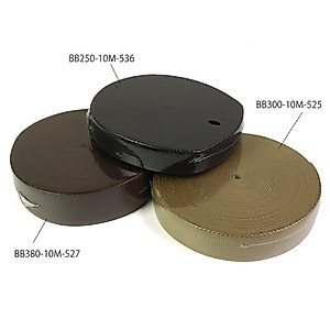 NBK BB250-10M-523 Burberry Weaving Tape, 1.0 inch (25 mm) Width x 32.8 ft (10 m) Roll, Beige