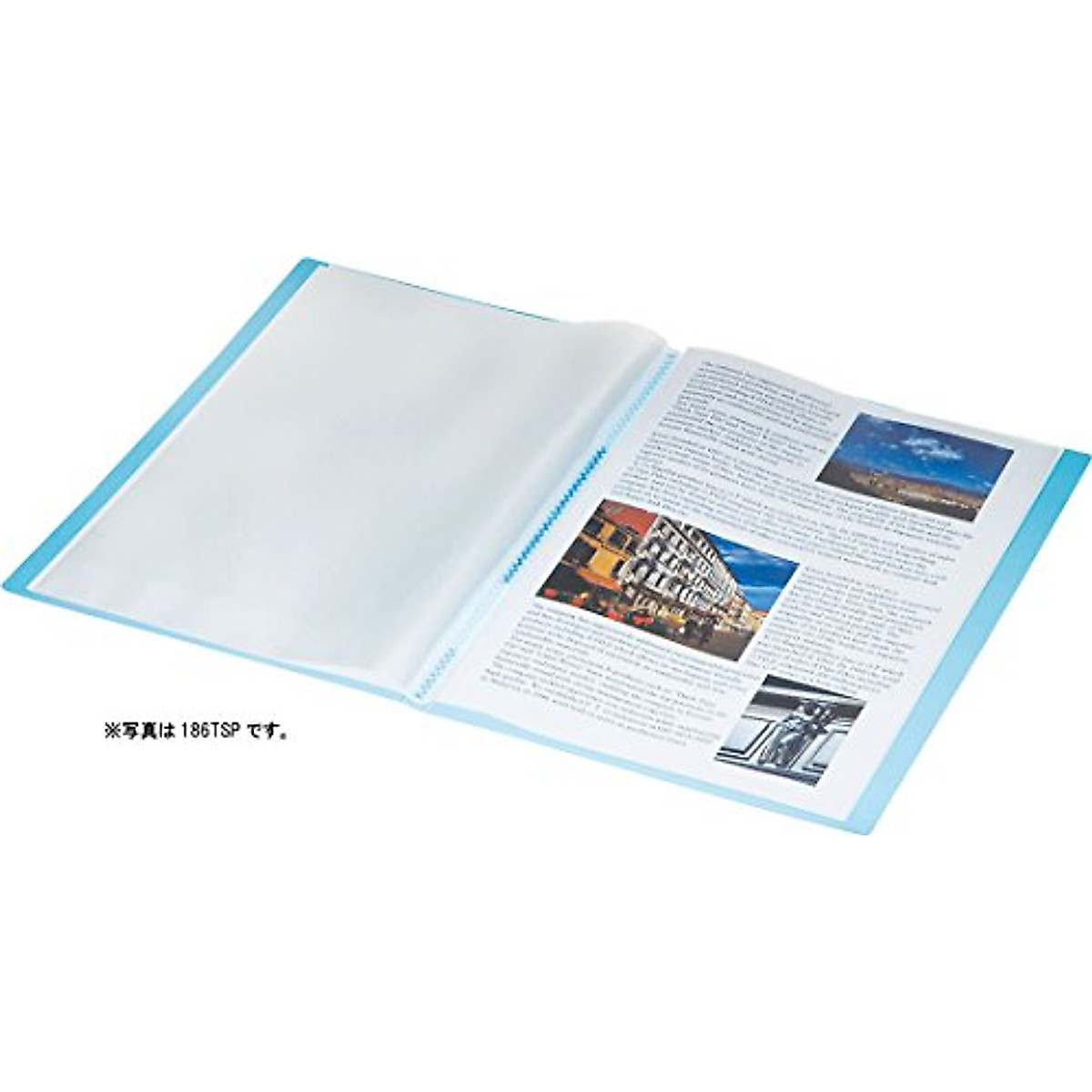 King Jim Simpleys 186-3TSP Clear File, A4, 60 Pockets, Transparent