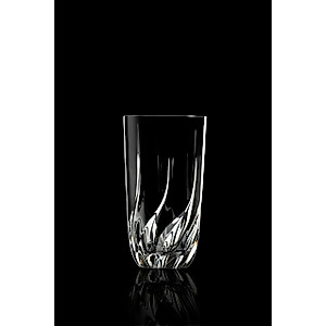 Barski Highball - Glass Tumbler - Set of 6 - Hiball Glasses - Crystal Glass - Beautiful Design - Drinking Tumblers - for Water, Juice, Wine, Beer and Cocktails - 15.75 oz Made in Europe