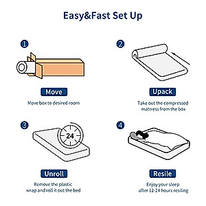 Vyfipt IDIE 12 Inch King Mattress Cooling Gel Infused Memory Foam with Removable Cover,King Size, Compressed in a Box,Medium Firm,CertiPUR-US Certified,Made in USA