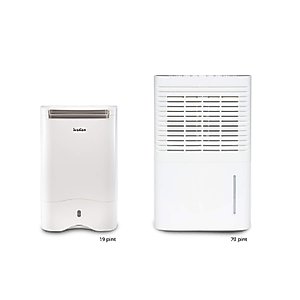 Ivation 19 Pint Small-Area Desiccant Dehumidifier Compact and Quiet - with Continuous Drain Hose for Smaller Spaces, Bathroom, Attic, Crawlspace and Closets - for Spaces Up to 410 Sq Ft