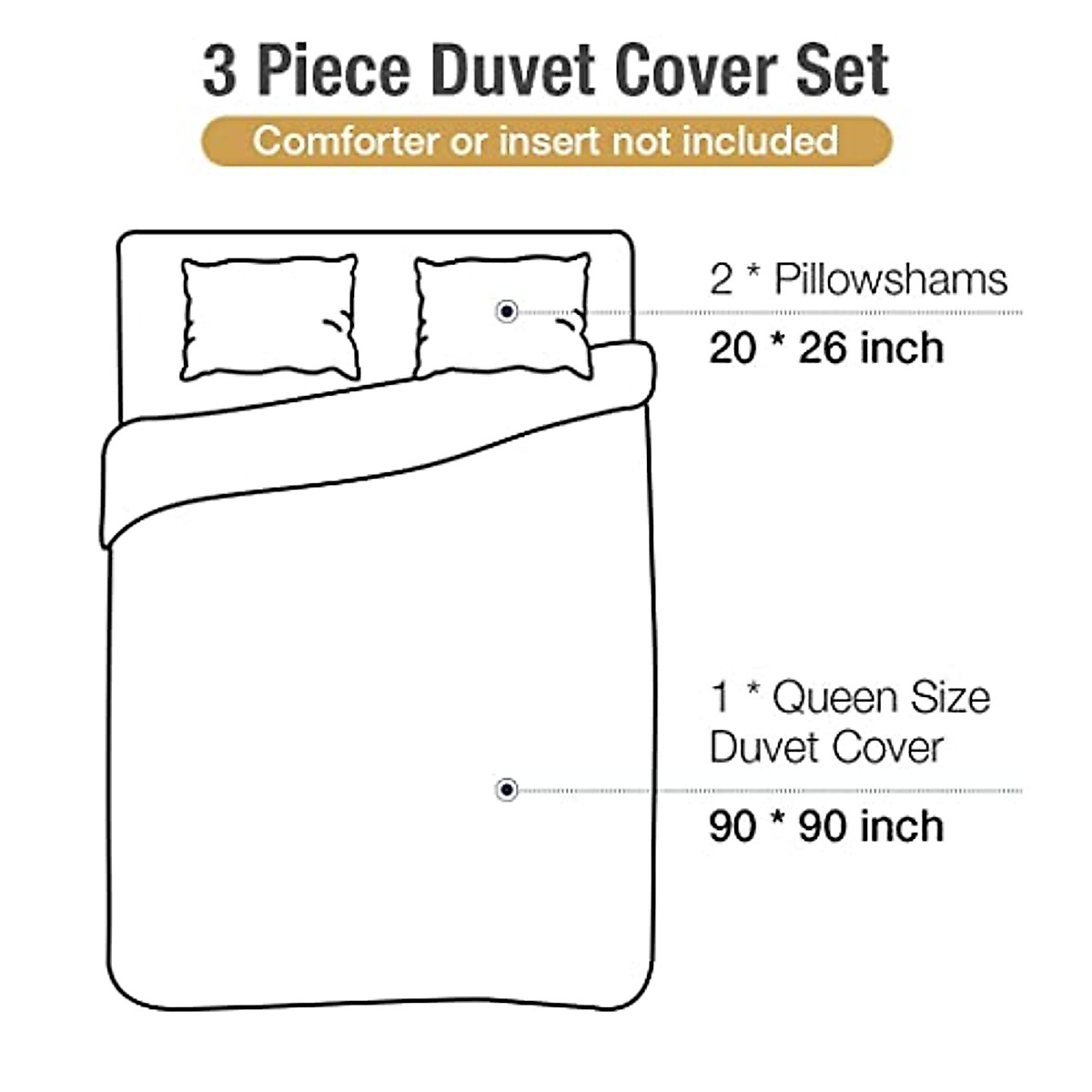 Lekesky Boho Duvet Cover Queen Size, Bohemian Purple Blue Retro Floral Print Comforter Cover Set, 3pcs Luxury Soft Microfiber Bedding Set with Zipper Ties