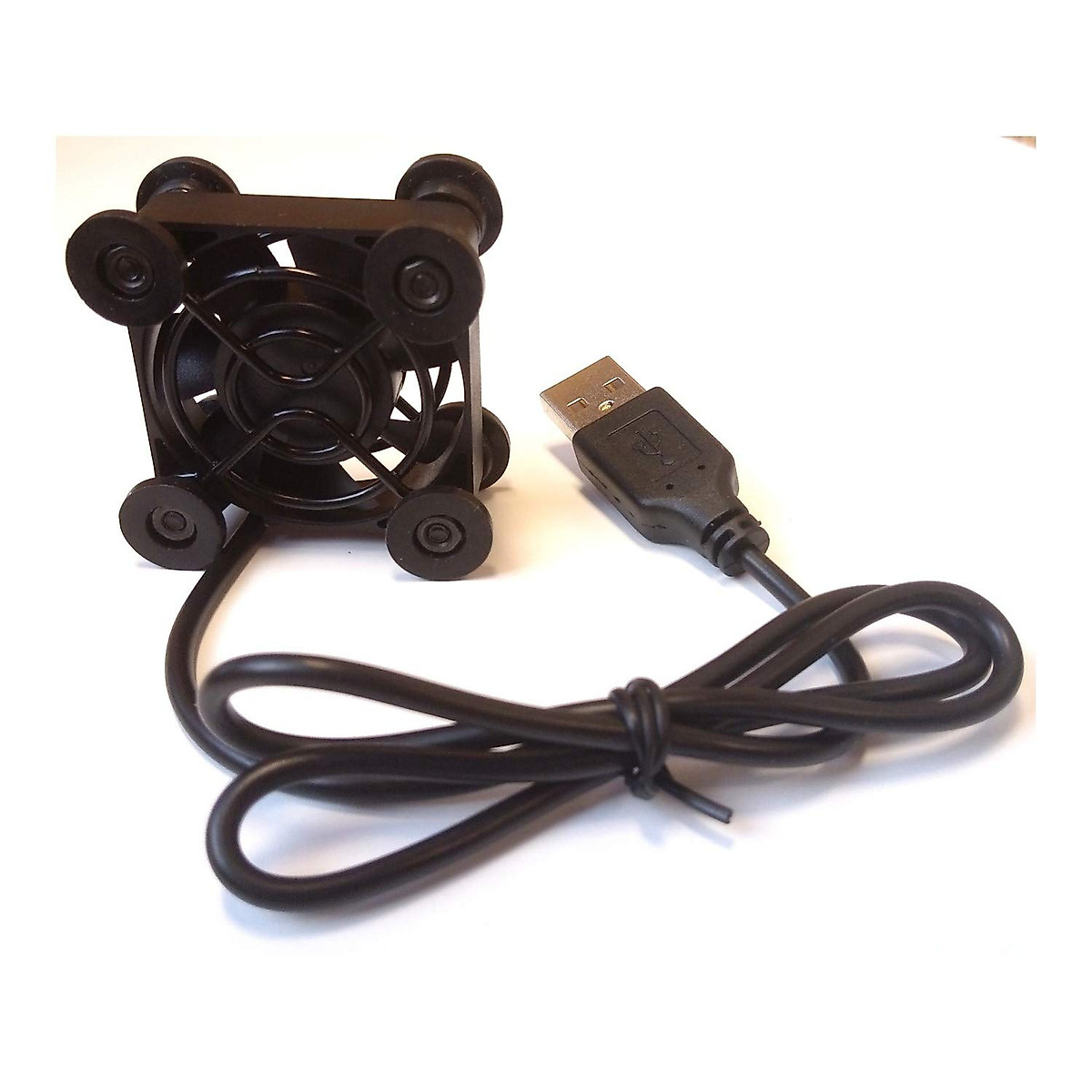 Easycargo 2-Pack 40mm USB Fan Quite, USB Mini Fan 5V, Cooling Small Fan with Multi Speed Controller (45x45x23mm)